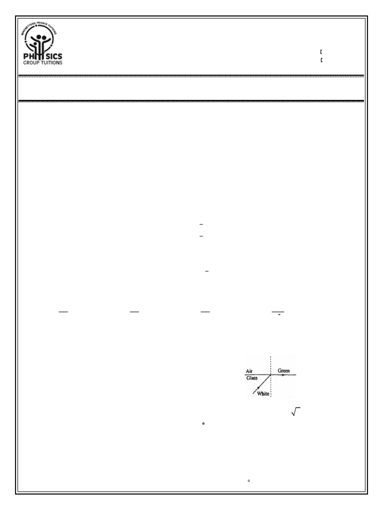 Electro Ray Refrac DCT 8 PCM Set - A | PDF | Sphere | Refraction