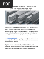 ISMB Weight and Dimension Guide | PDF | Beam (Structure) | Structural ...