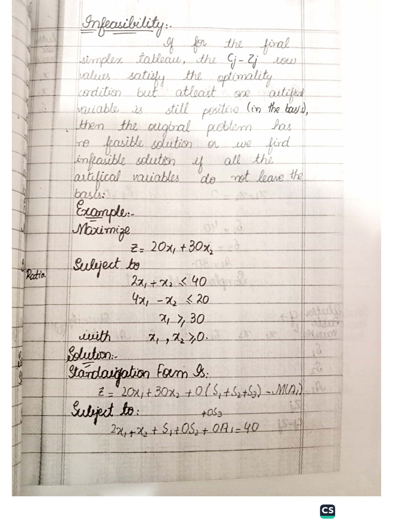 Infeasibility and Unbound QSTN | PDF