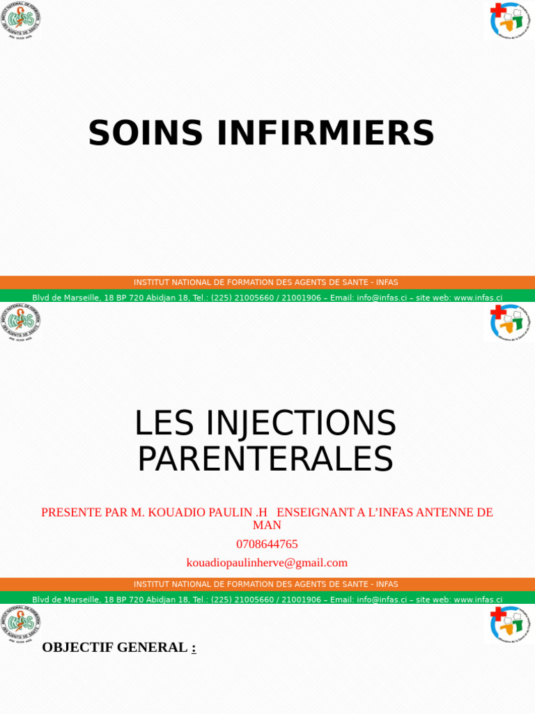 Guide sur les Injections Parentérales | PDF