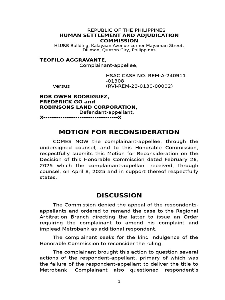 Motion For Reconsideration-Agravante | PDF | Justice | Crime & Violence
