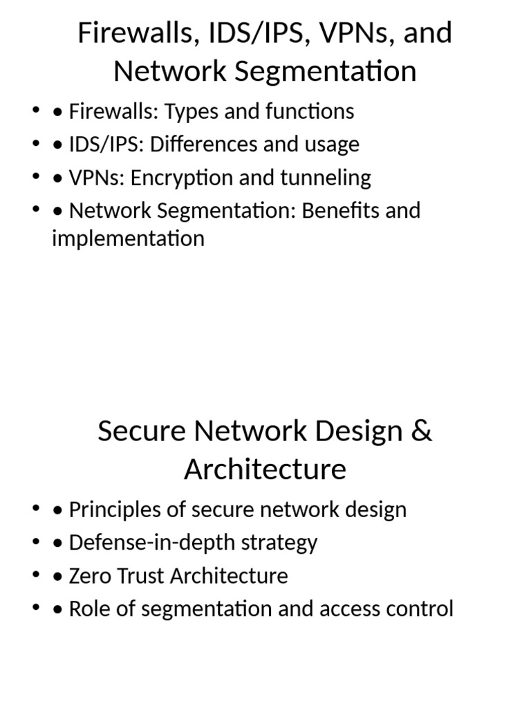 Network Security Presentation | PDF