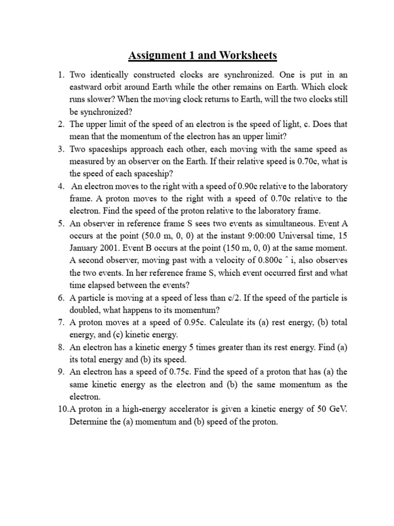Assignment 1 And Worksheet Pdf 6747