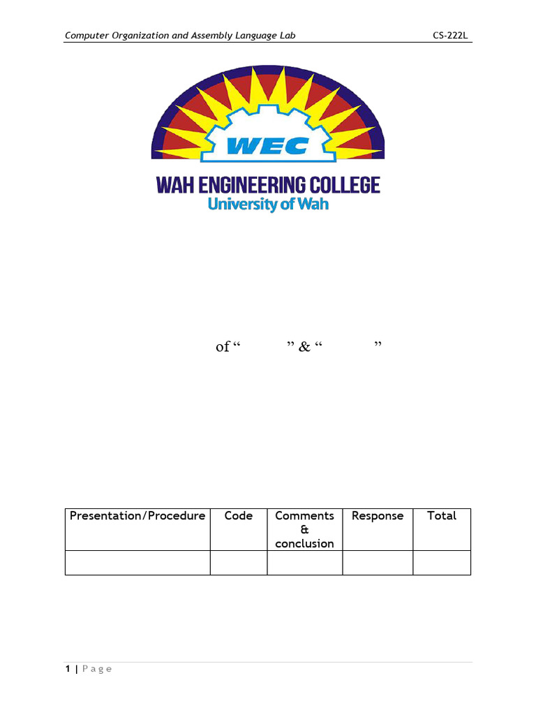 Lab 1 (Salman) | PDF | Computer Programming | Assembly Language