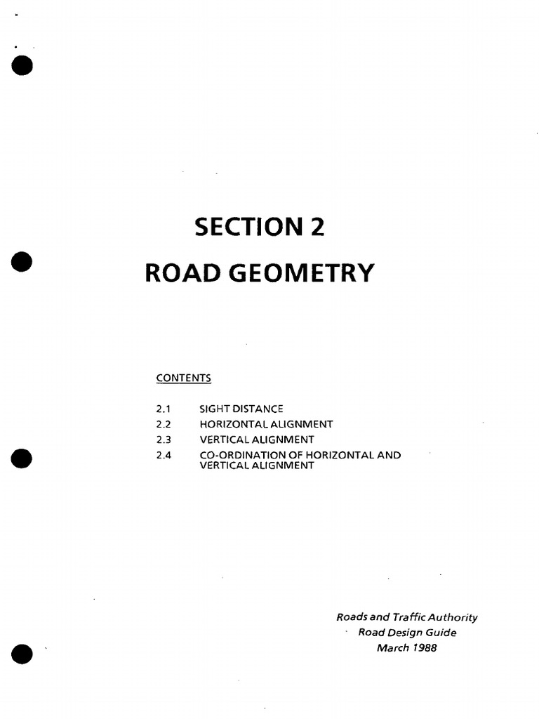 Road Geometry | PDF