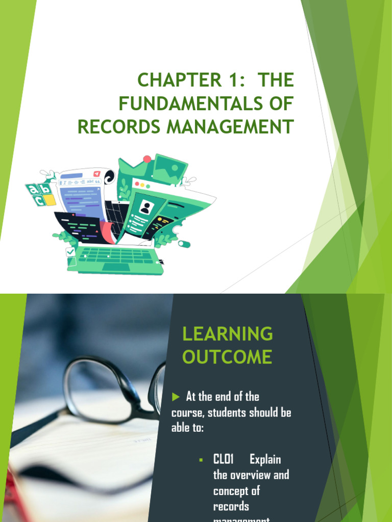 Chapter 1 - The Fundamental of Records Management | PDF | Records ...