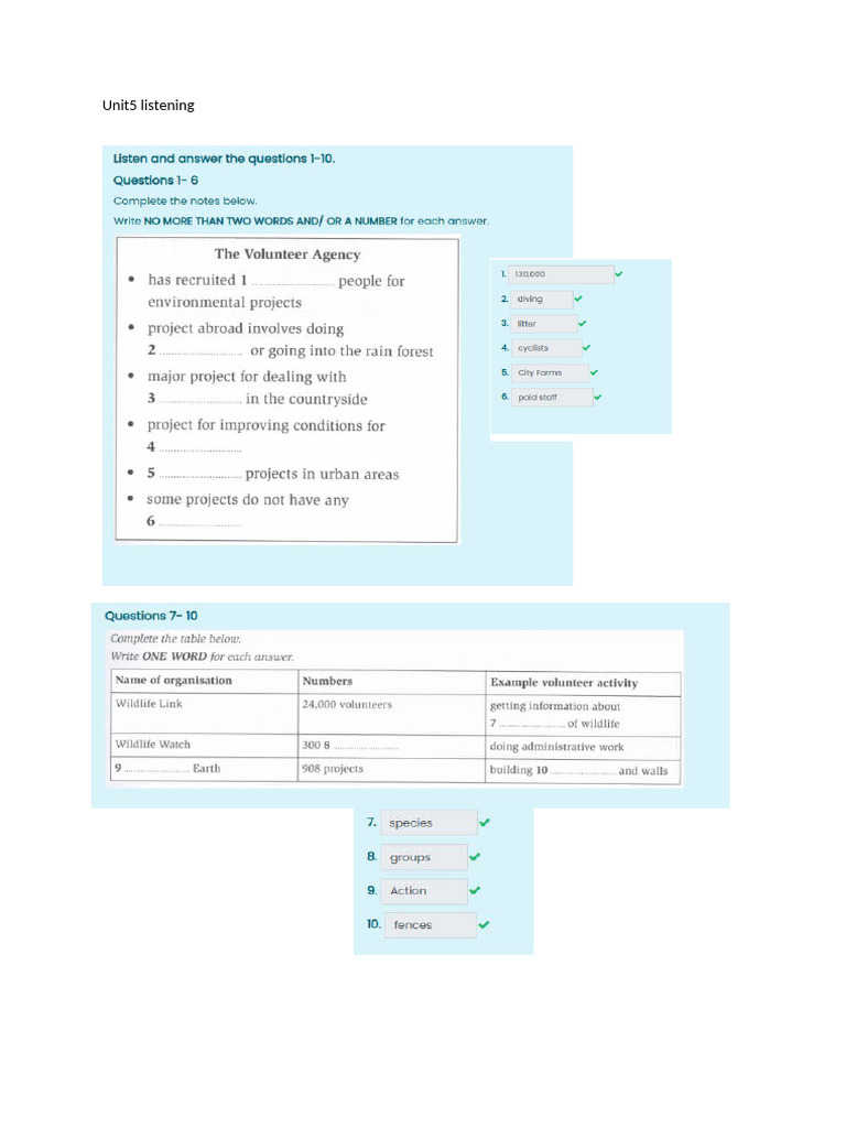Unit5 Listening | PDF