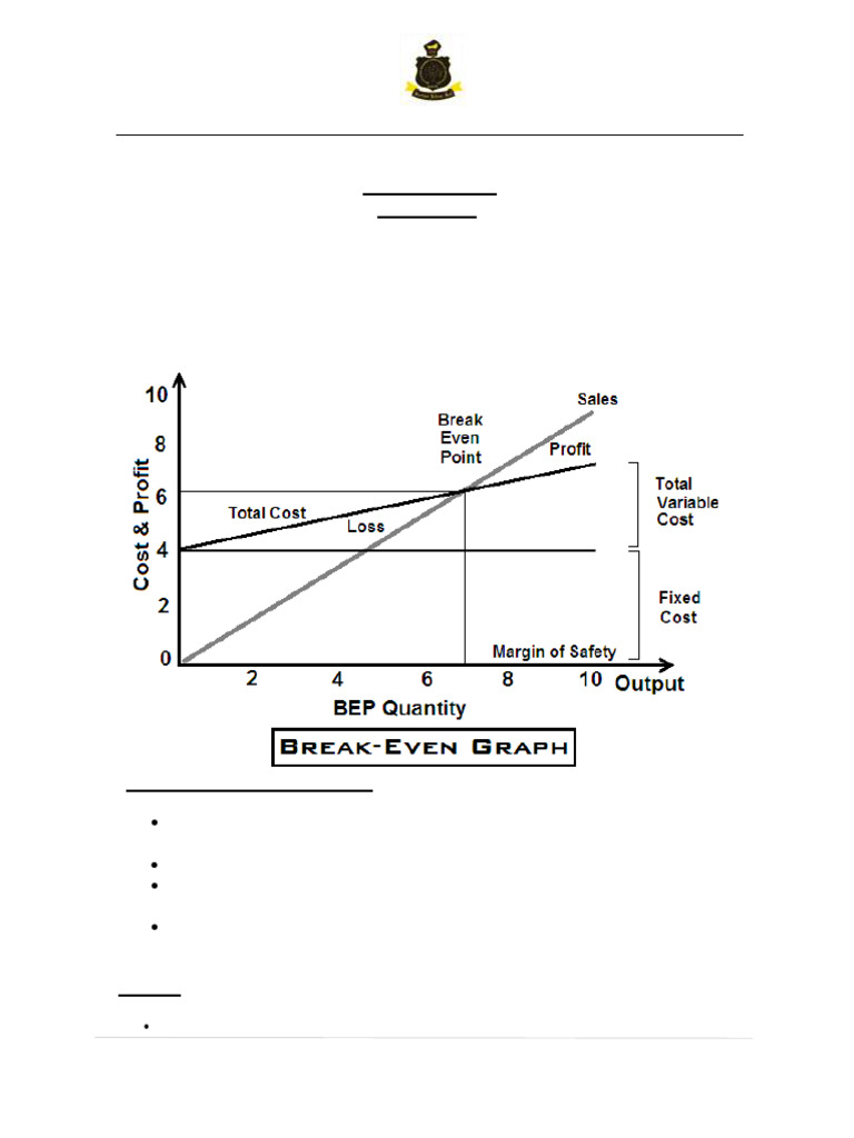 2009 Break Even Analysis | PDF | Business Economics | Economics