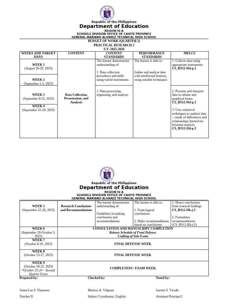 Q2 Bow PR2 S.Y. 2025 2026 | PDF | Data Analysis | Data