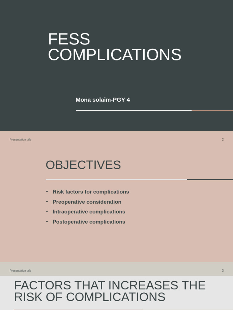 FESS Complications: Risks & Management | PDF | Medical Specialties ...