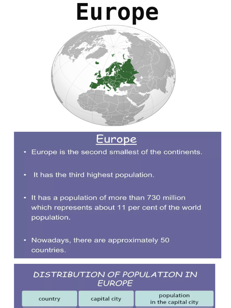 Europe Continent | PDF