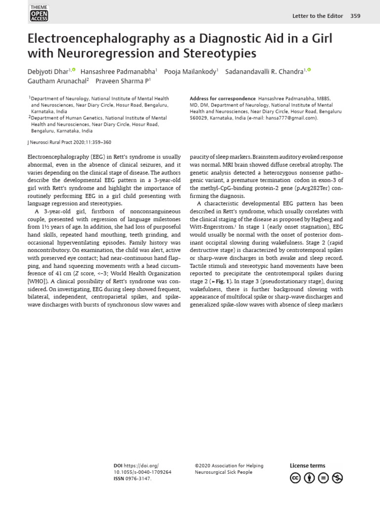 Electroencephalography As A Diagnostic Aid in A Gi | PDF ...