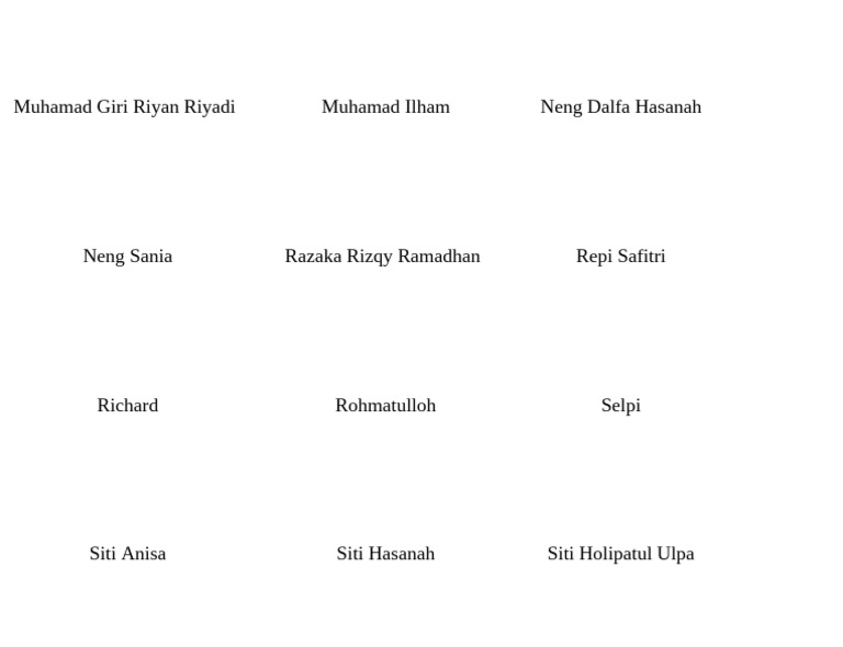 Label Meja Sas X-Xi | PDF