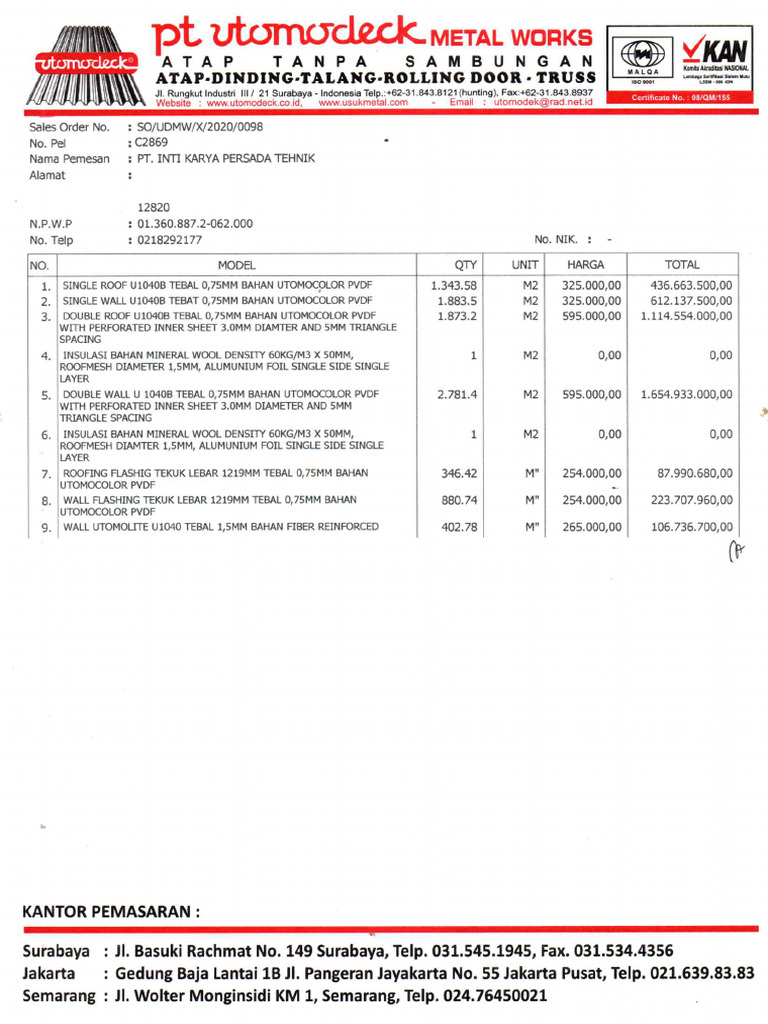 So Ikpt Udmw X 2020 0098 | PDF