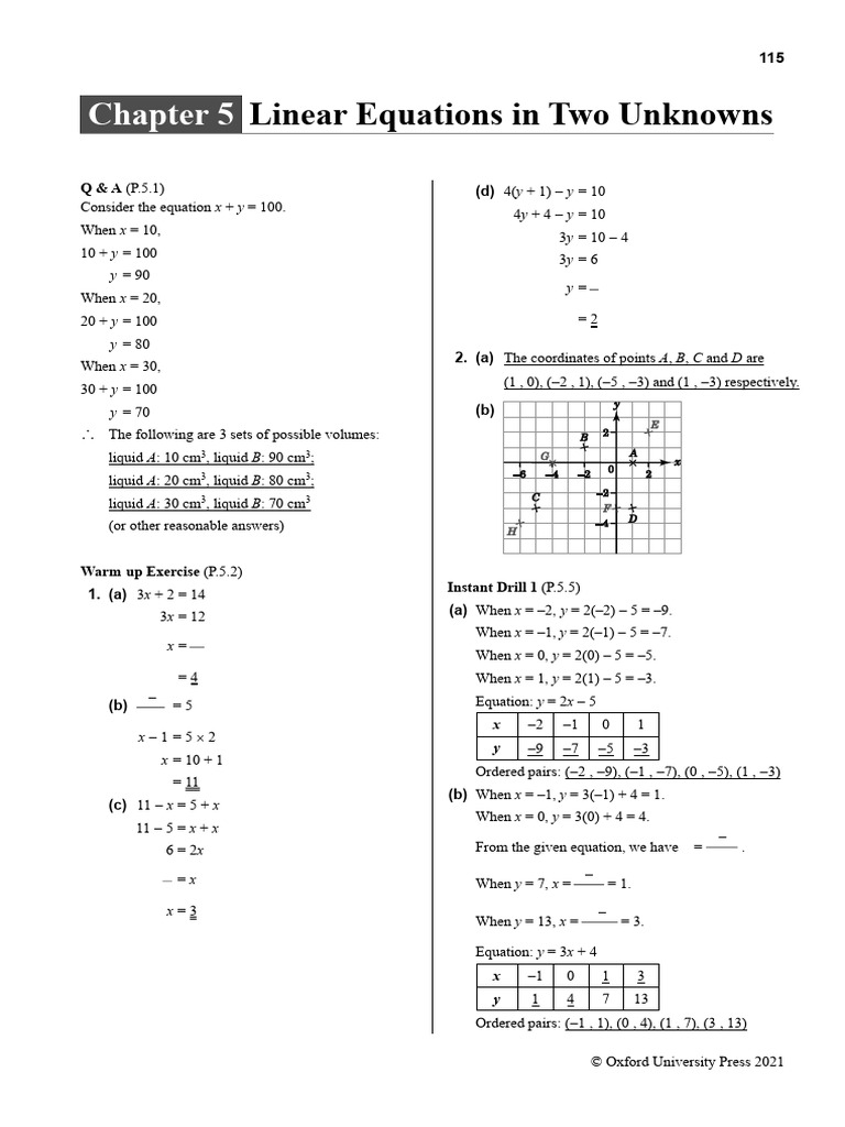 OJM TM 2A05 e | PDF | Algebra | Equations
