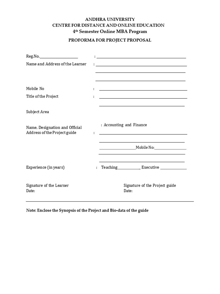 Mba Project Synopsis Initial | PDF | Survey Methodology | Sampling ...