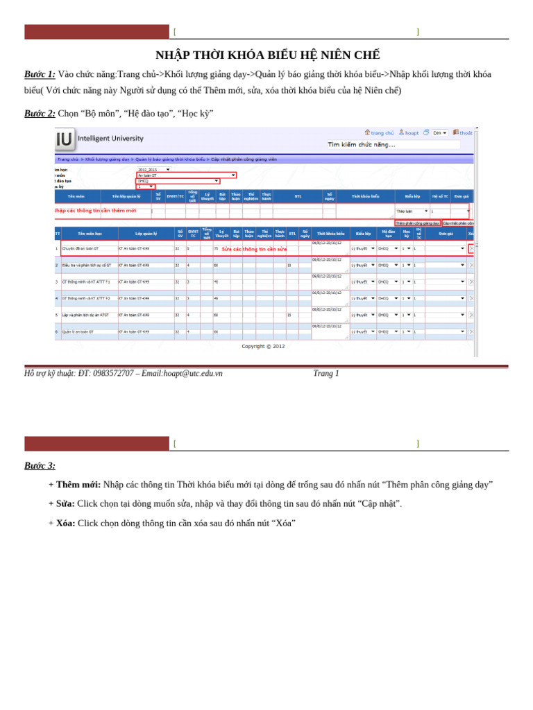 HD Nhap TKB Nien Che | PDF