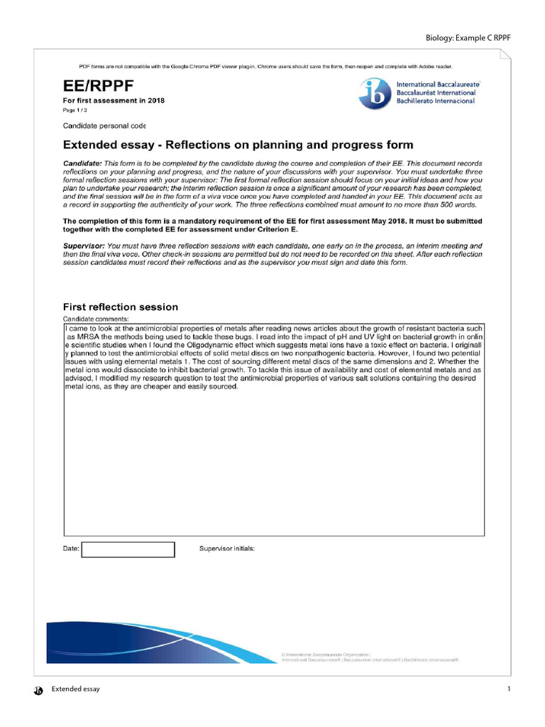 Biology RPPF | PDF