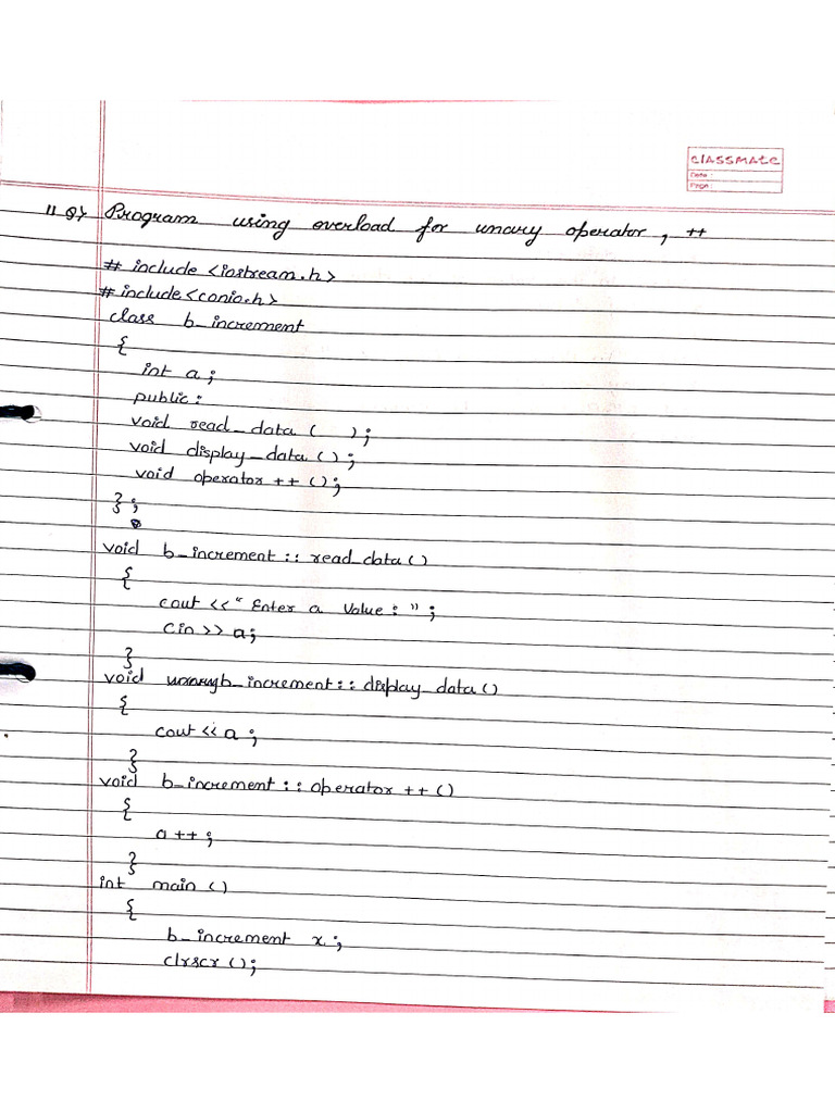 Oops Program Upto 22 With Index | PDF