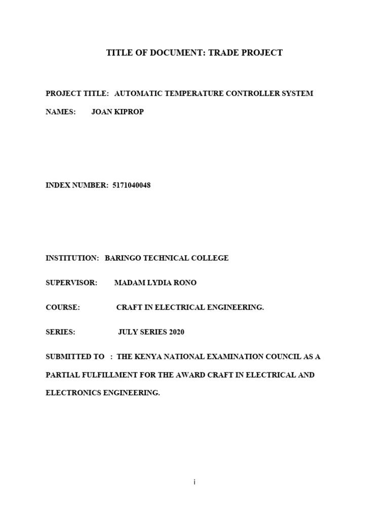 Automatic Sytem Temperature Controller (1) - 120834 | PDF | Rectifier | Capacitor