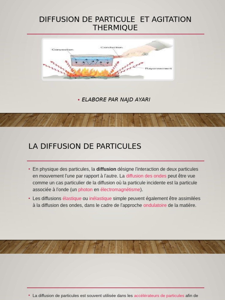 Diffusion de Particules et Agitation Thermique | PDF | La diffusion ...