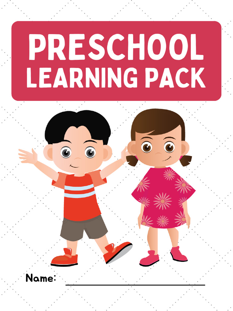 Back To School Preschool Learning Pack Worksheets in Colourful ...