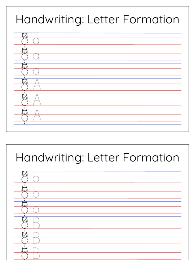 Handwriting Letter Formation Guide | PDF