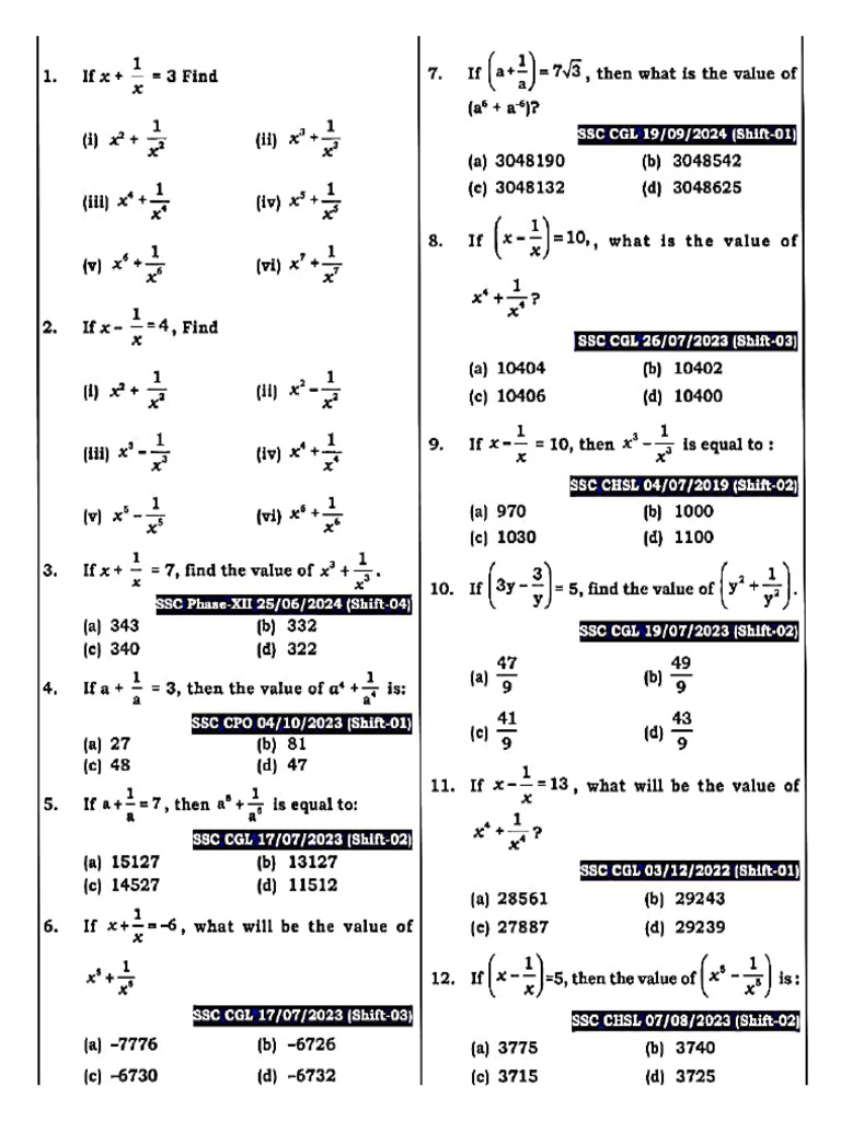 Algebra 11 | PDF