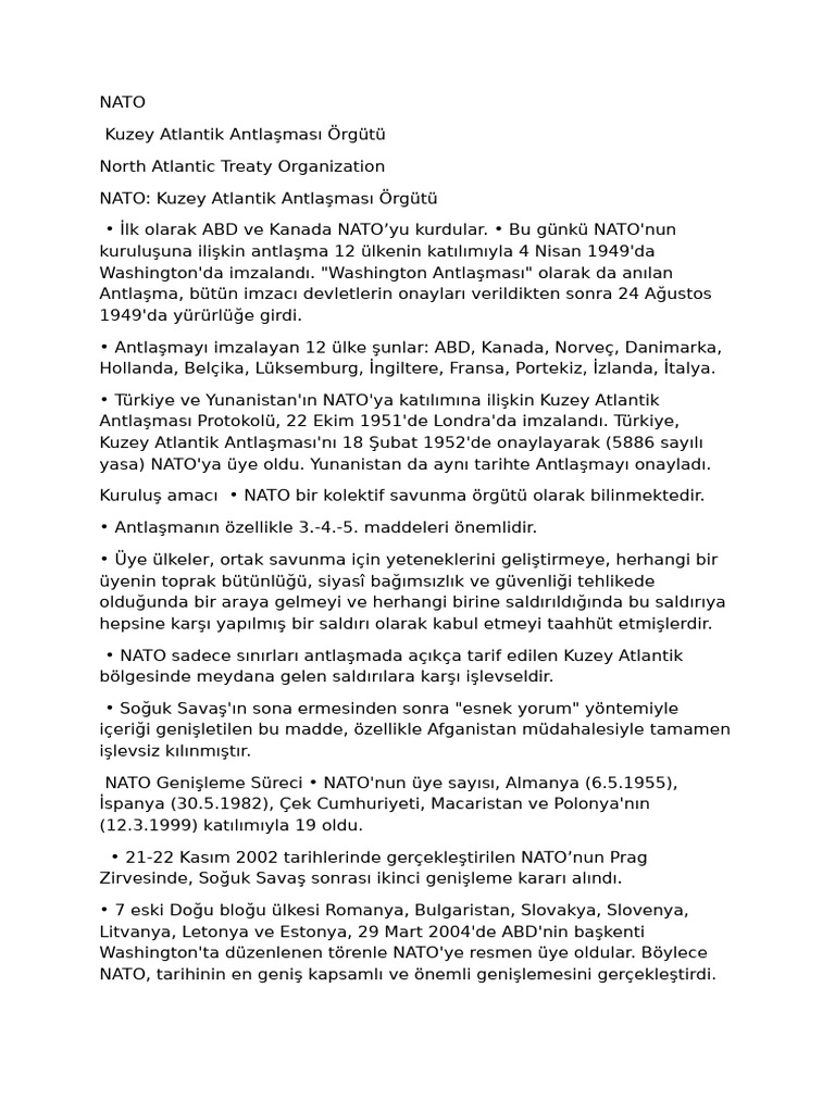 NATO | PDF