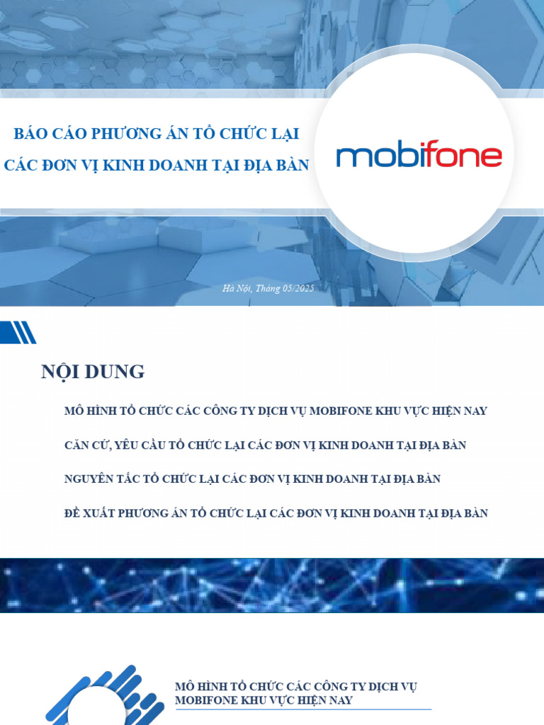 Phuong An To Chuc Lai MBF | PDF