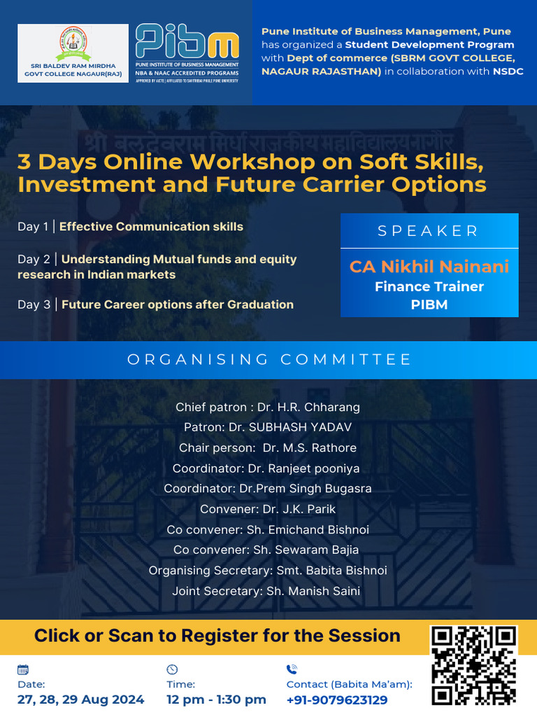 Sri Baldev Ram Mirdha Govt College Nagaur (Raj) | PDF