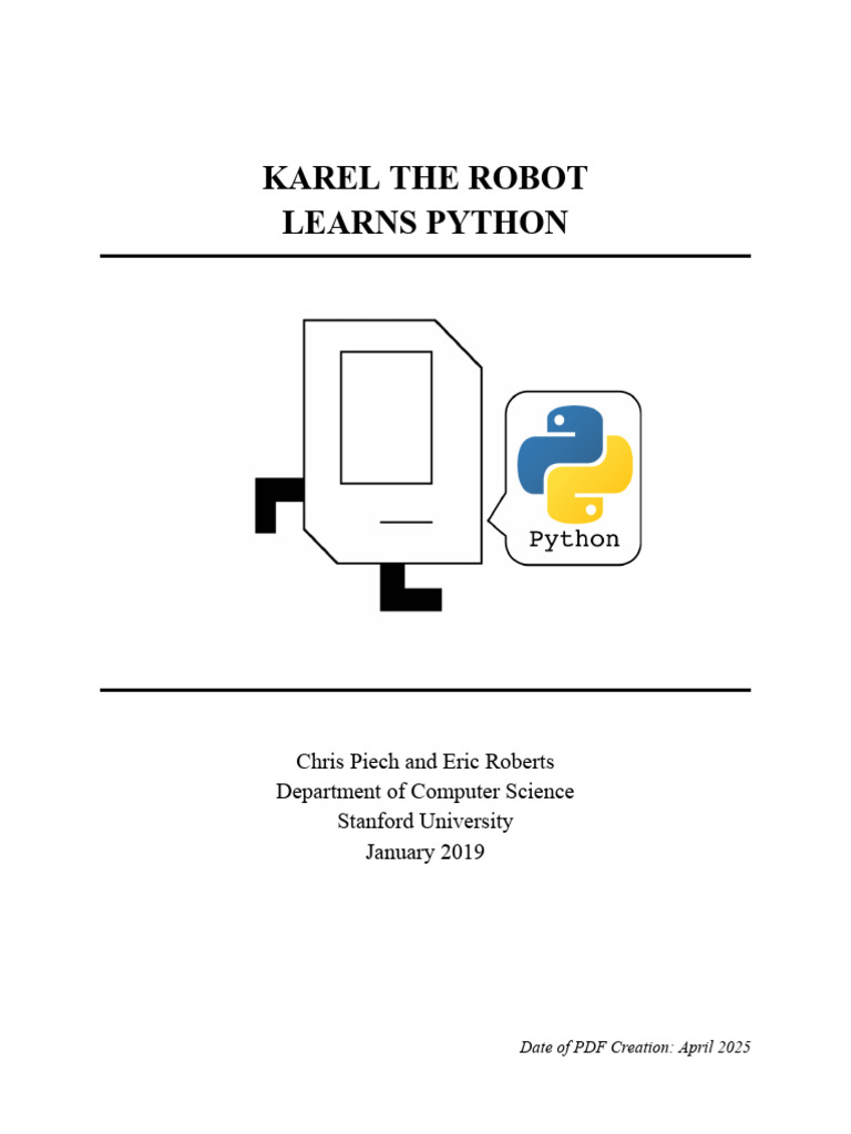 Karel Reader (Printable) | PDF | Control Flow | Computer Programming