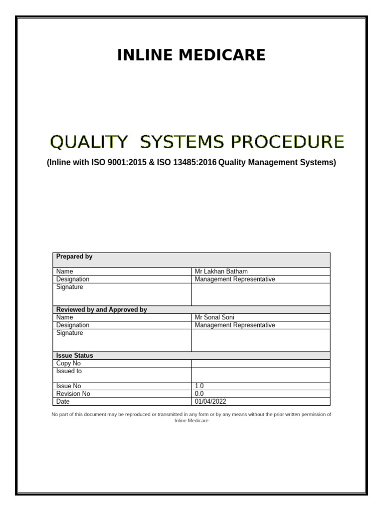 IM QSP Title Sheet | PDF