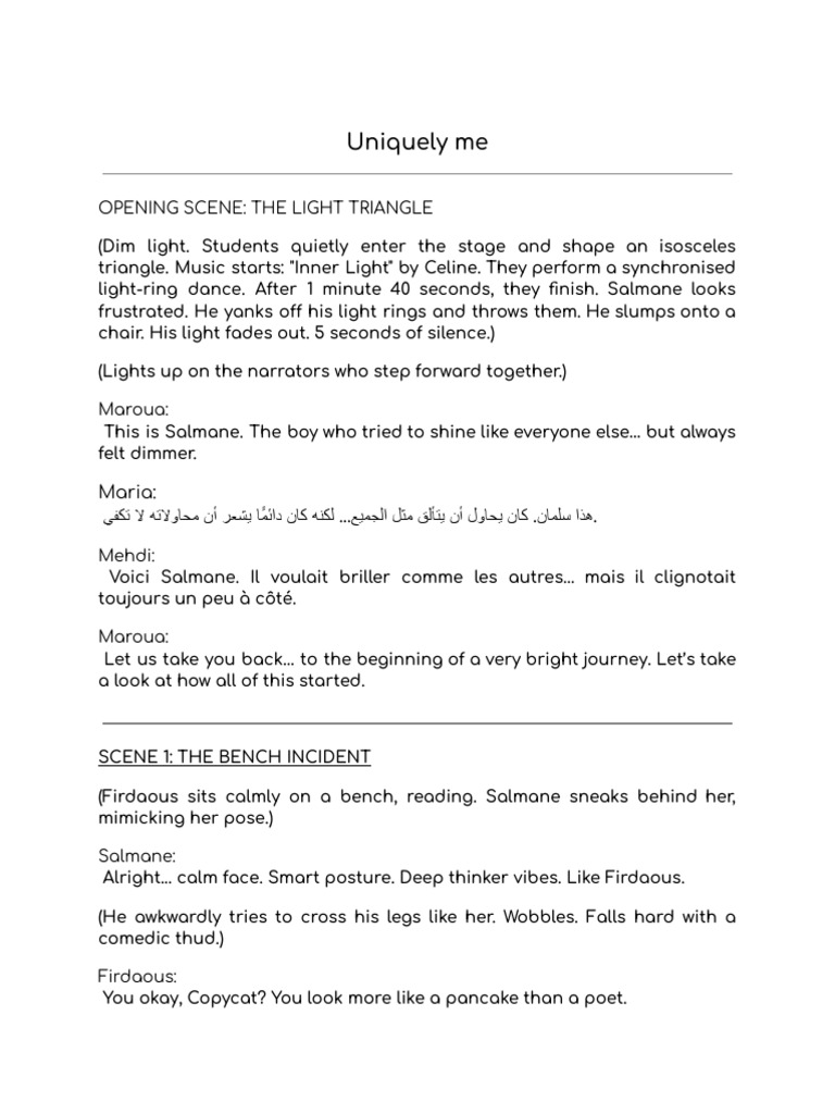Rectified Playscript - Students Version | PDF | Baking