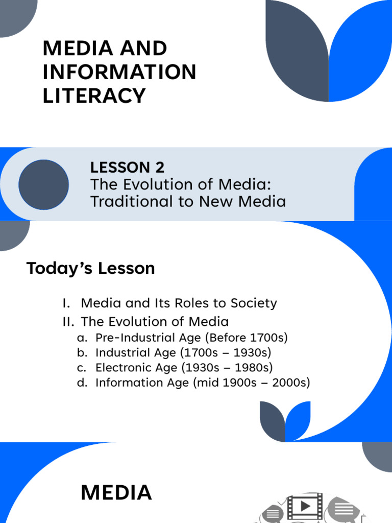 Evolution of Media: Lesson 2 Overview | PDF | Smartphone | Information Age