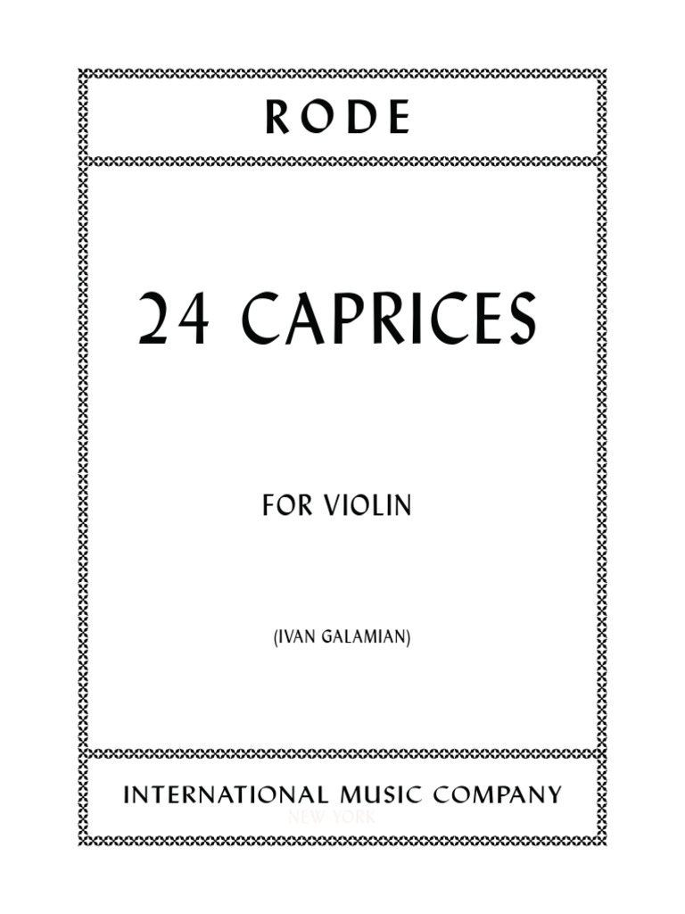 24 Rode Caprices - Violin - IMPRESION - Compressed - Compressed | PDF