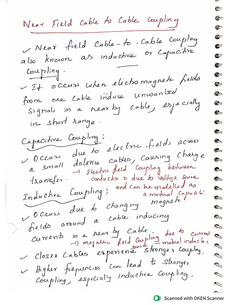 Capacitive Copling or Near Filed To Cable Copling Unit II | PDF ...