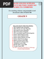 Grade 8 Agriculture Term 1 2025 Opener Exam | PDF | Surface Runoff | Soil