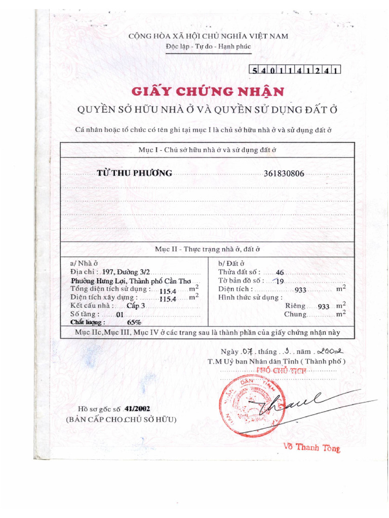 QSD DAT - DUC HOA | PDF