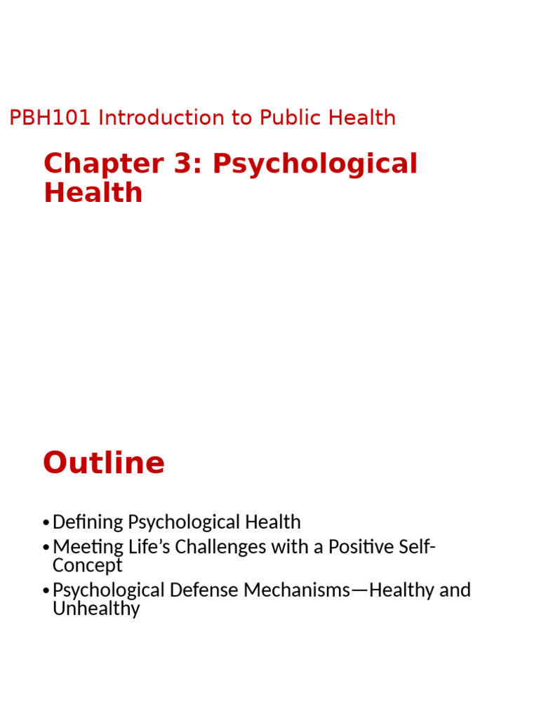 Psychological Health | PDF | Anxiety Disorder | Mental Disorder