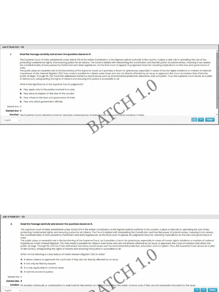 Atal Mock 03 Ans Key by Clatmafia | PDF