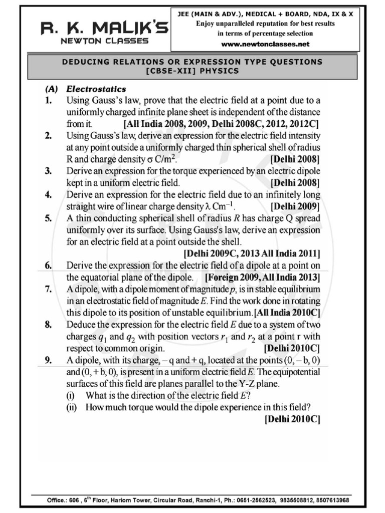 Deducing Relations or Expression BW | PDF