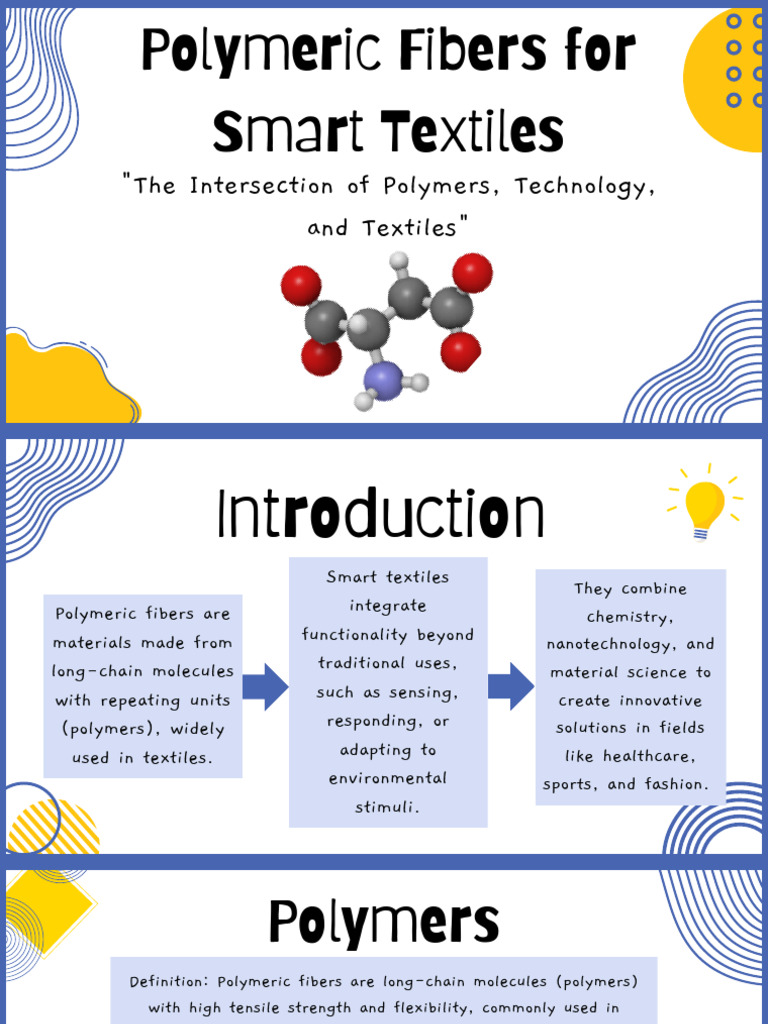 Polymeric Fibers For Smart Textiles | PDF | Textiles | Polymers
