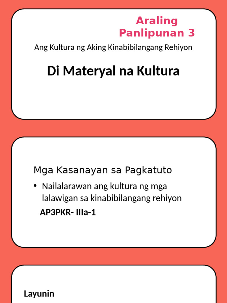 AP 3 - Quarter 3 - Week 1 - Day 4 | PDF