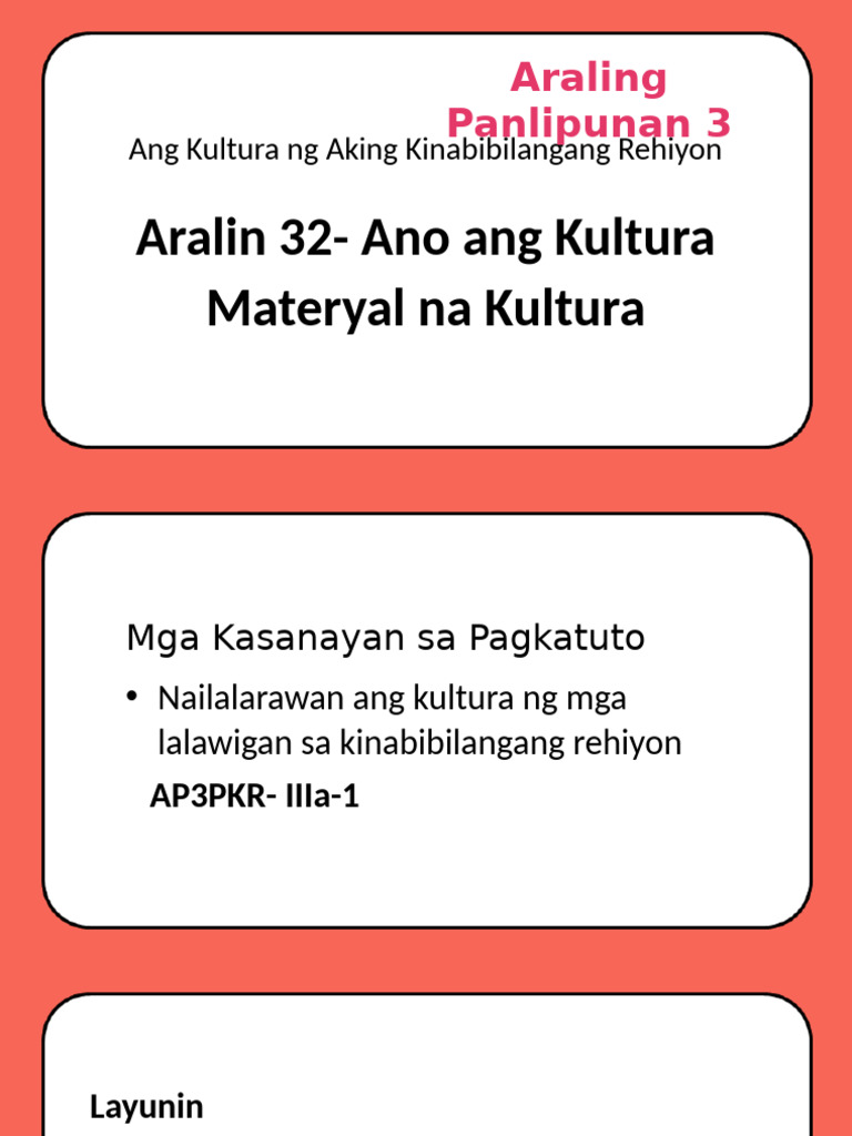AP 3 - Quarter 3 - Week 1 - Day 1 | PDF