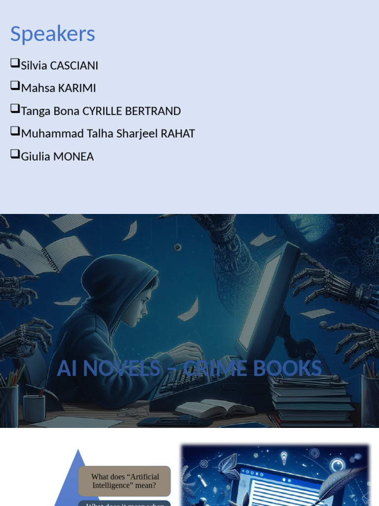 AI in Crime Fiction: Insights & Challenges | PDF | Artificial ...