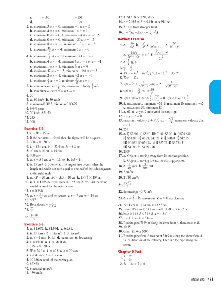 Advanced Functions and Introductory Calculus (1) 1 498 488 | PDF