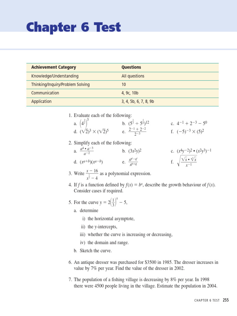 Advanced Functions and Introductory Calculus (1) 1 498 272 | PDF ...