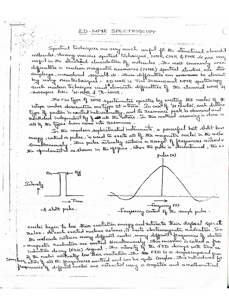 2d NMR Complete 22ch4t1 | PDF
