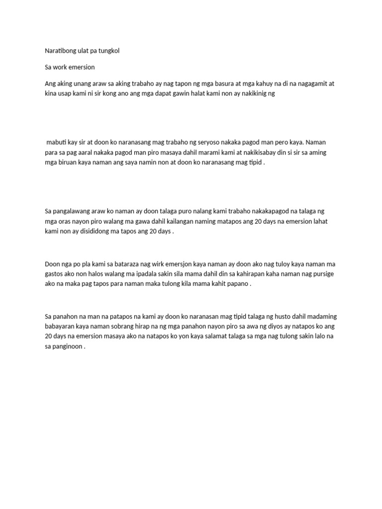 Naratibong Ulat-WPS Office | PDF